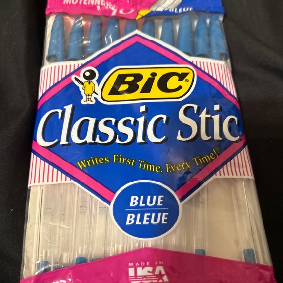 BIC | Other | Vintage Bic Classic Stic Ball Pens Blue Usa New Old Stock ...